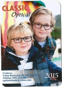 Calendario de Bolsillo: Classic Optical (Rumanía(Advertising) Col:RO-2015-Adv-007.02