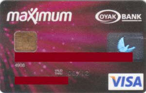 Bank Card: Maximum (Oyak Bank A.Ş., Türkiye (Turkey)Col:TR-VI-0434
