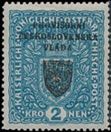Stamp: Austria Stamps Overprinted "PROVISORNÍ ČESKOSLOVENSKÁ VLÁDA ...