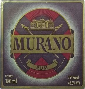 Drink Label: Murano Dark Rum (Hermes Distillery Pvt. Ltd., India ...