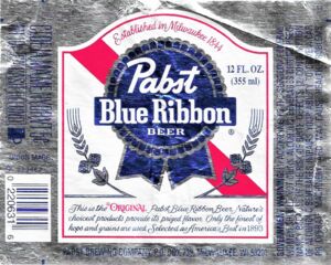 Drink Label: Pabst Blue Ribbon (Pabst Brewing Co., United States of ...