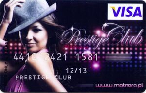 Bank Card: Prestige Club (BRE Bank SA/MultiBank/mBank, PolandCol:PL-VI-0499