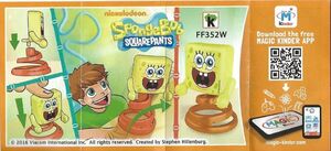 Meal Toy: SpongeBob (Kinder Surprise, Europe(Kinder - Spongebob ...