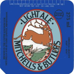 Drink Label: Light Ale (Mitchells and Butlers Brewery, United Kingdom ...