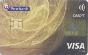 Bank Card: Postbank Visa Gold Credit - 02/16/000 (Postbank, BulgariaCol ...