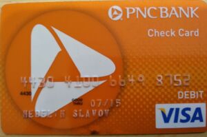 Bank Card: PNC Bank Check card VISA (2/12) (PNC Bank, United States of ...
