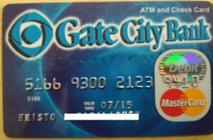 Bank Card: Gate City Bank 2/12 (Gate City Bank, United States of ...