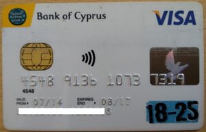 Bank Card: Bank of Cyprus Direct, Visa 0913 (Bank Of Cyprus, Cyprus ...