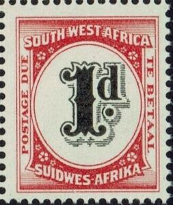 Stamp: 1p (South-West Africa) (Postage Dues (1960)) Mi:NA-SW P94,Sn:NA ...