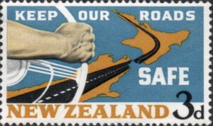 Stamp: Road Safety Campaign (New ZealandMi:NZ 432,Sn:NZ 365,Sg:NZ 821 ...