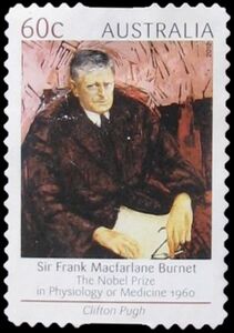 Stamp: Sir Frank Macfarlane Burnet, 1960 (Australia(Nobel Prize Winners ...
