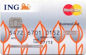 Bank Card: Business Card (ING Bank Śląski SA, PolandCol:PL-MC-0180.03