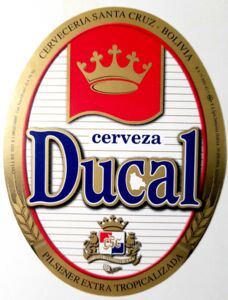 Drink Label: Ducal pilsener extra (Cervecería Santa Cruz, BoliviaCol:BO ...