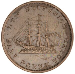 Monēta: ½ Pence (Half penny Token) (Ņūbransvika(Province Sterling ...