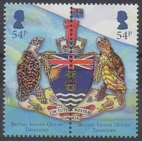 Stamp: National Coat of Arms (British Indian Ocean Territory) (National ...