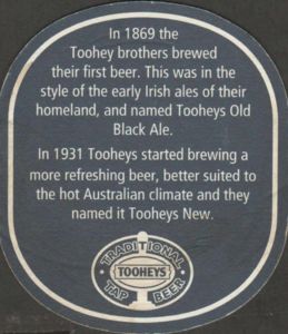 Beer Coaster: Tooheys (Tooheys, AustraliaCol:AU-000020