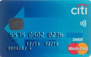 Bank Card: Citi (Bank Handlowy/Citibank, PolandCol:PL-MC-0106.02