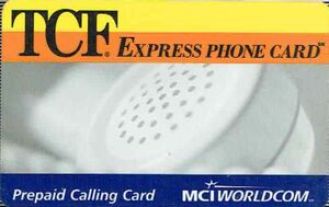 Phonecard: TCF Express Phone Card (MCI (MCI), United States of America ...