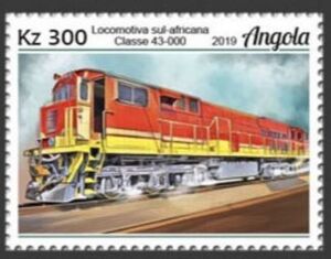 Stamp: South African Locomotive Class 43 0-0-0 (Angola(African Trains ...