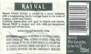 Drink Label: Raynal VSOP (Raynal & Cie, FranceCol:FR-COGNA-000001
