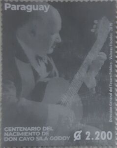 Stamp: Centenary of birth of Cayo Sila Godoy, Musician (Paraguay(Artist ...