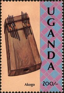 Stamp: Akogo (Uganda) (Traditional Musical Instruments) Mi:UG 1089,Sn ...