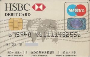 Bank Card: HSBC Debit Card (HSBC, United Kingdom of Great Britain ...