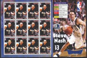 切手: Steve Nash, Dallas Mavericks (ガンビア(Basketball Players (2005)) Mi:GM ...