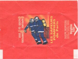 Sugar Packet: Pompiers dévidant rouleau (France) (Weapons - Uniforms ...