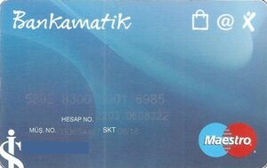 Bank Card: BanKamatik (Türkiye İş Bankası, Türkiye (Turkey)Col:TR-MS ...
