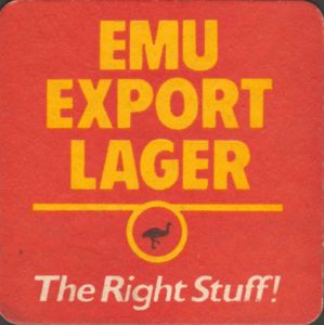 Beer Coaster: Emu Export Lager (Swan, AustraliaCol:AU-000071