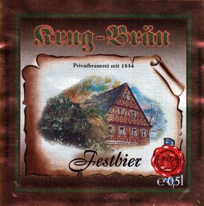 Drink Label: Krug-Brau Festbier (Krug Bräu Waischenfeld, Germany ...