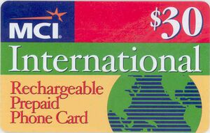 Phonecard: International Rechargeable Prepaid Phone Card 30 (MCI (MCI ...