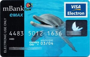 Tarjeta de Banco: BRE Bank SA mBank emax (BRE Bank SA/MultiBank/mBank ...