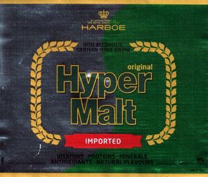 Etiqueta de bebida: Harboe Original Hyper Malt Imported (Darguner ...