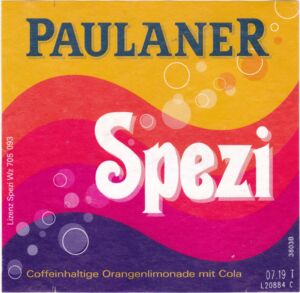 Drink Label: Paulaner Spezi (Paulaner Brauerei GmbH & Co, Germany ...