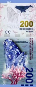 Banknote: 200 Pesos (Argentina) (2015-2020 ND Issue) Wor:P-364s
