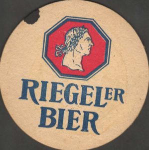 Sous-bock de bière: Riegeler (Brauereigesellschaft Vorm. Meyer & Söhne AG, Allemagne, République ...