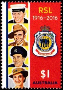 Stamp: Returned Services League 1916-2016 (Australia(Centenary of ...