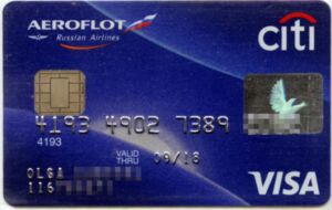 Bank Card: Citi. Aeroflot - Russian Airlines. Express Card (Citibank ...