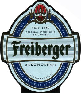 Drink Label: Freiberger Alkoholfrei (Freiberger Brauhaus GmbH, Germany ...