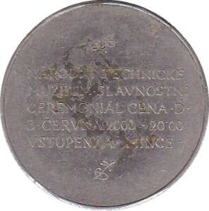 Token: Mecenáš klub 2003 / vstupenka na ceremoniál "D" (Czech Republic ...