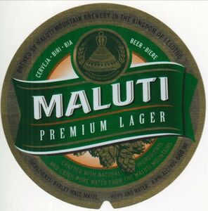 Drink Label: Maluti Premium Lager (Maluti Mountain Brewery, LesothoCol ...
