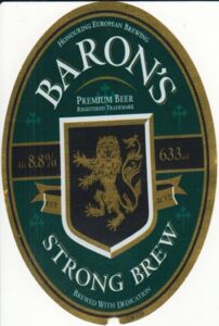 Drink Label: Baron's (Guinness Anchor Berhad, MalaysiaCol:MY-BEER-000004