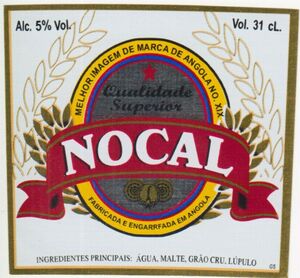 Flaschenetikett: Nocal (Nova Empresa de Cervejas de Angola, Angola) Col ...