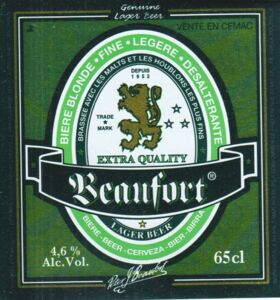 Drink Label: Beaufort (Brasseries du Cameroun, CameroonCol:CM-BEER-000011