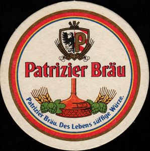 Sous-bock de bière: Patrizier Brau (Patrizier Bräu AG, Allemagne ...