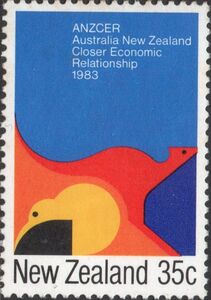 Stamp: Closer Economic Relationship Agreement with Australia (New ...