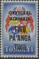 Stamp: Coat of arms of Tonga (Tonga(Decimal currency surcharges (1968 ...