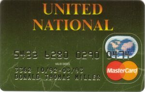 Bank Card: United National (First Interstate Bank of South Dakota ...
